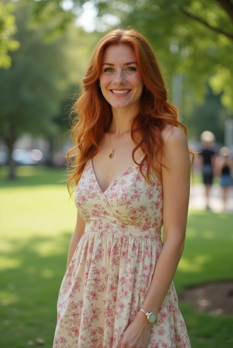 Redheaded Sundresses – 54 pictures - The AI Redheads